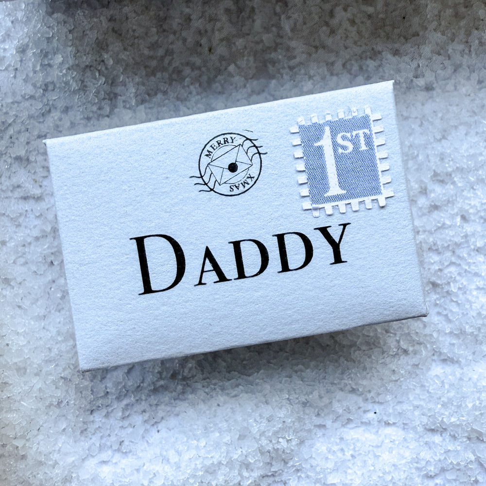 Daddy's First Christmas -Personalised Miniature Letter with Baby's Bir ...